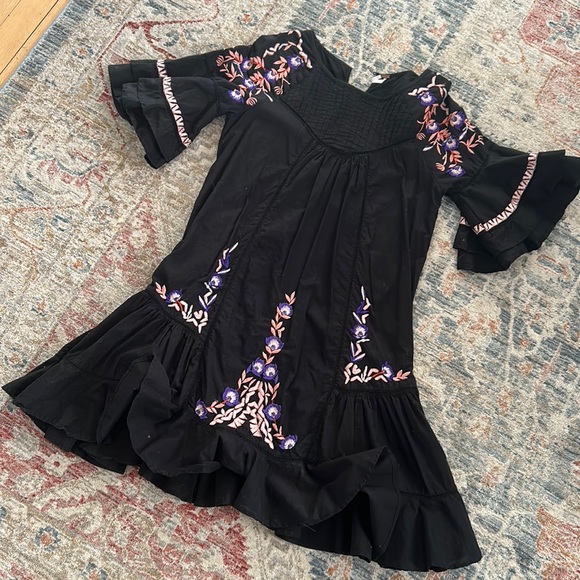 Free People | Dresses | Free People Festival Concert Dress Embroidered ...